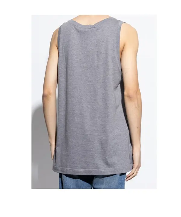 Dolce & Gabbana Oversized Logo Tag Singlet