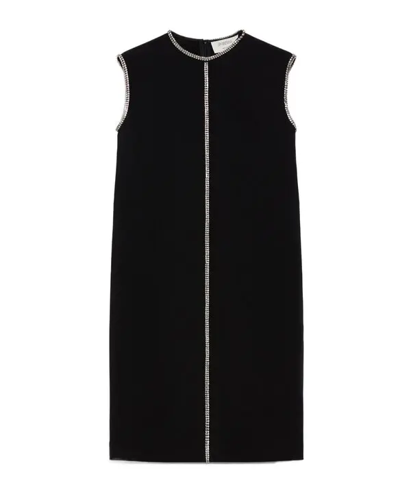 Sportmax Embellished Sleeveless Crewneck Dress