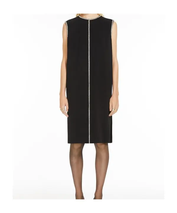 Sportmax Embellished Sleeveless Crewneck Dress