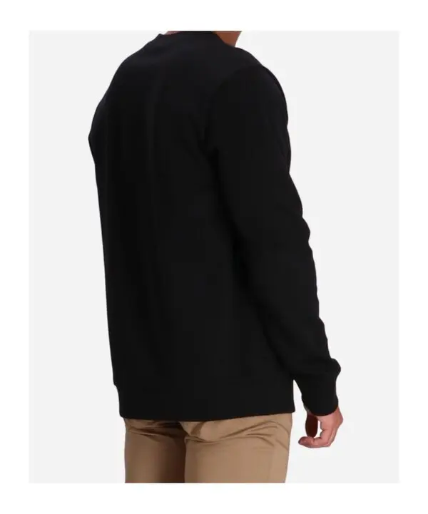 Hugo Boss Logo Plaque Crewneck Sweatshirt - Black