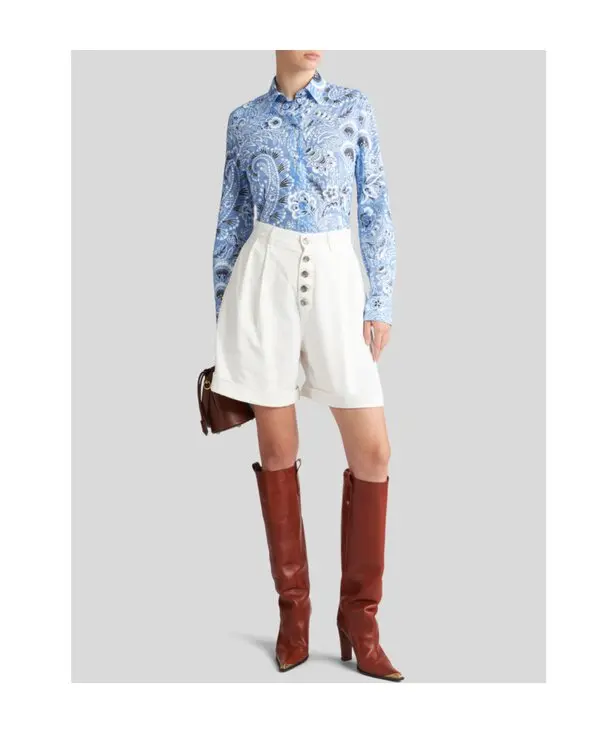 Etro Paisley Printed Long Sleeve Shirt