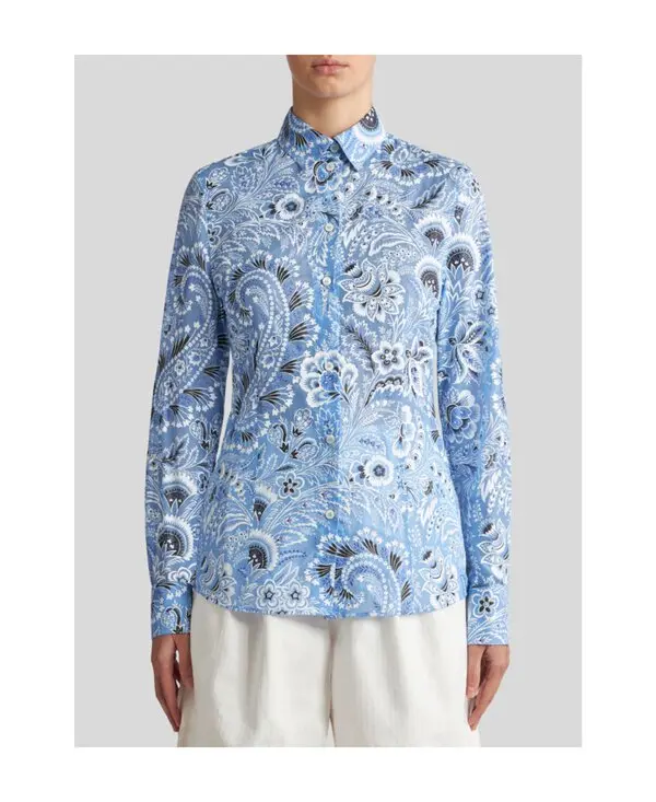 Etro Paisley Printed Long Sleeve Shirt