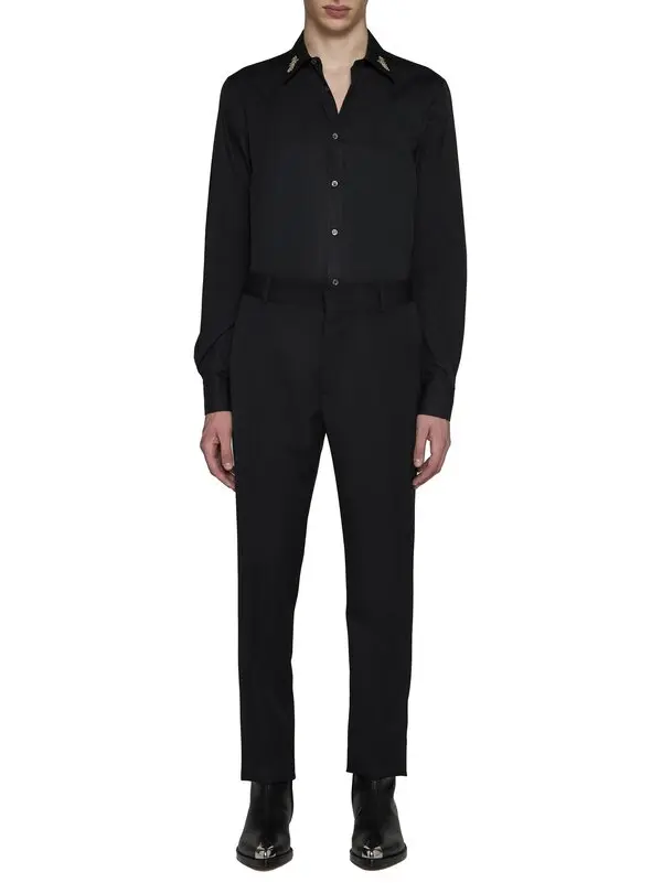 Alexander McQueen Tapered Trousers - Black