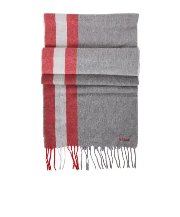 Bally Striped Tassel Scarf