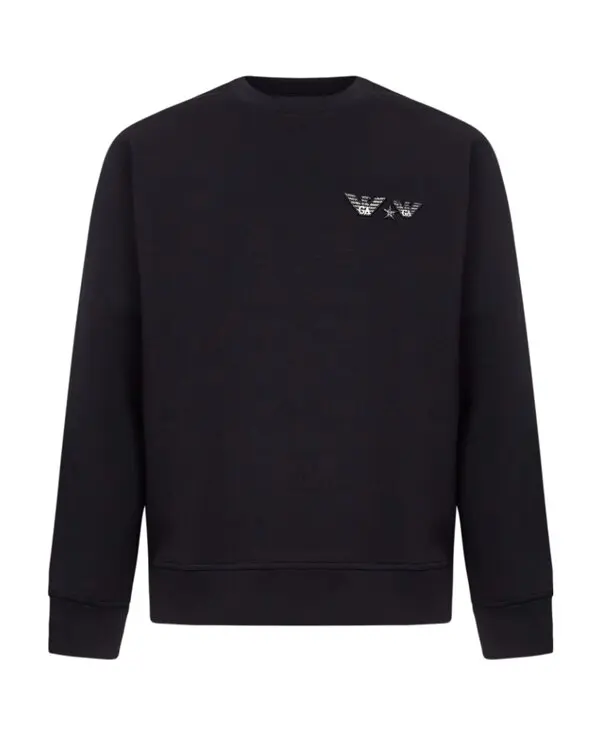 Emporio Armani Logo Sweatshirt - Black