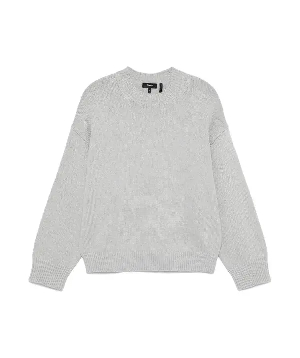 Theory Crewneck Knitted Jumper - Light Gray