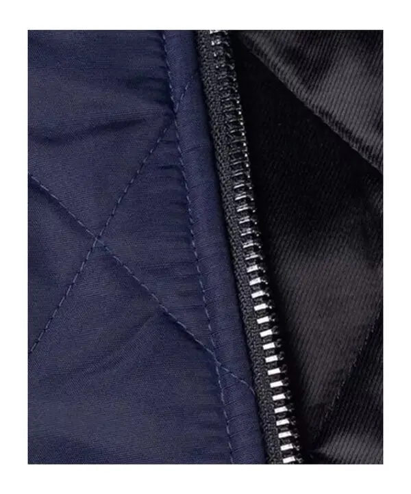 Burberry Diamond Quilted Jacket With Corduroy Collar