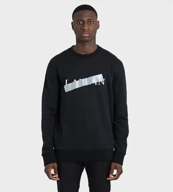 LANVIN Logo Print Long Sleeve Sweatshirt