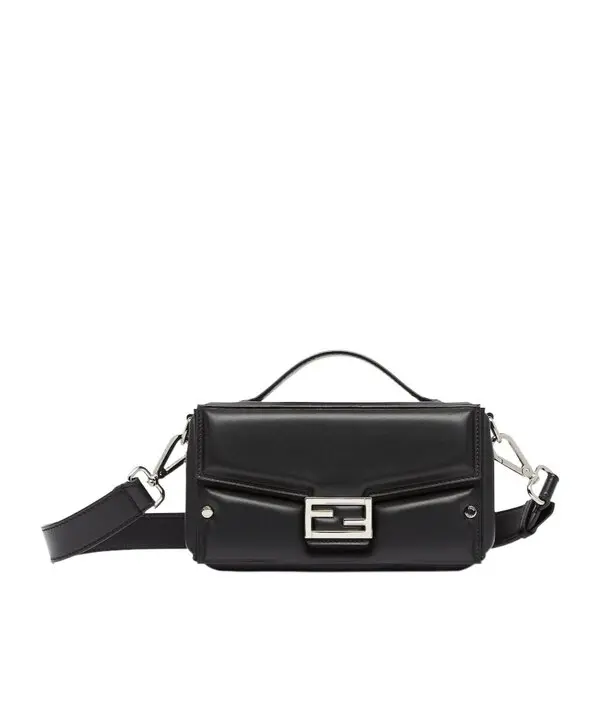 Fendi Soft Trunk Baguette Bag - Black
