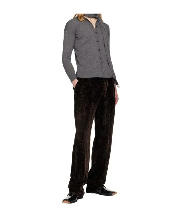 MAGLIANO Button-down Knitwear With Detachable Scarf