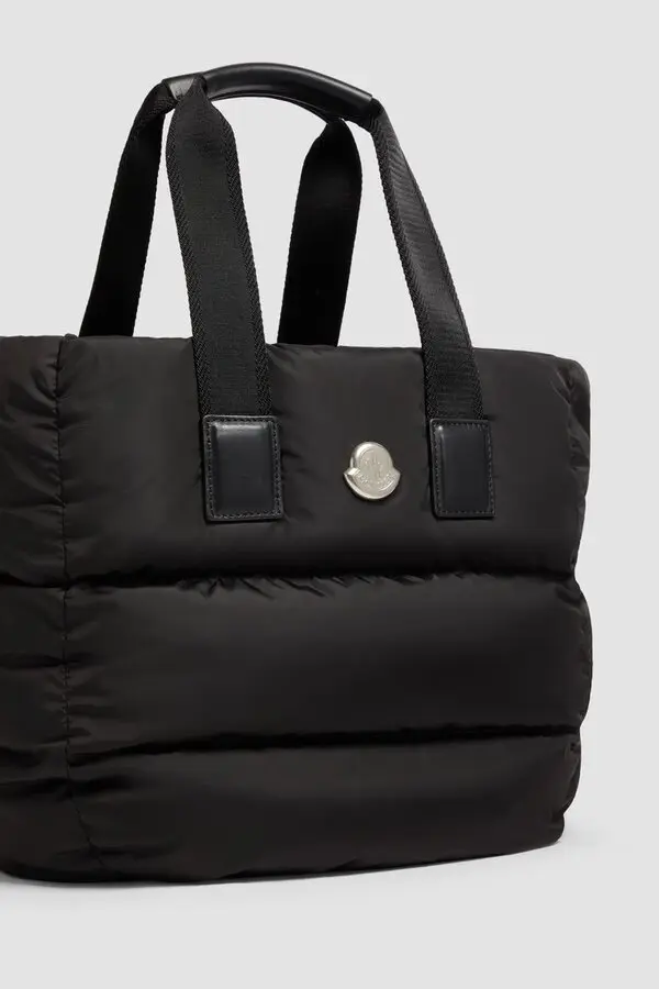 Moncler Logo Patch Padded Tote Bag - Black