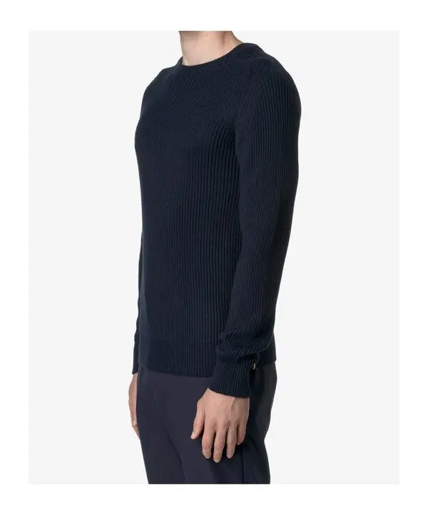 K-WAY Round Neck Ribbed Sweater With Tape Detail