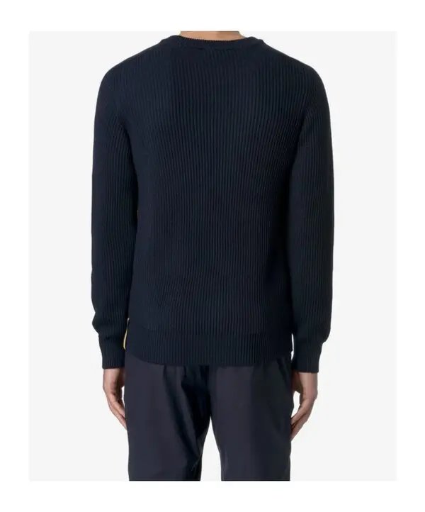 K-WAY Round Neck Ribbed Sweater With Tape Detail