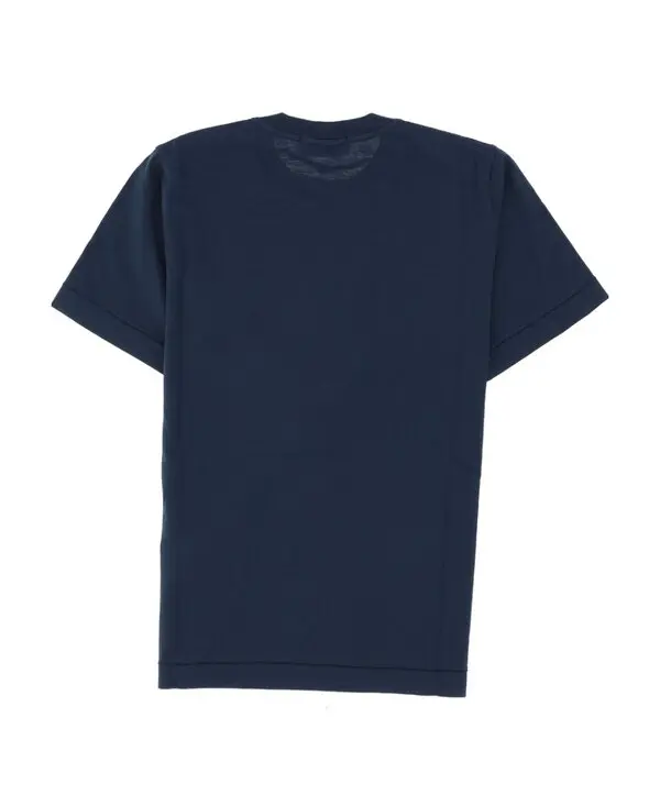 Stone Island Logo Patch Crewneck T-shirt - Blue