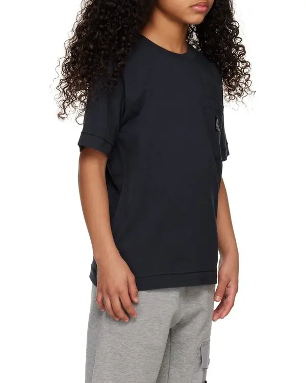 Stone Island Logo Patch Crewneck T-shirt - Blue