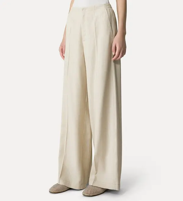 FORTE_FORTE Soft Pleated Trousers - Dune