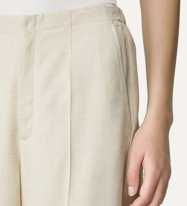 FORTE_FORTE Soft Pleated Trousers - Dune