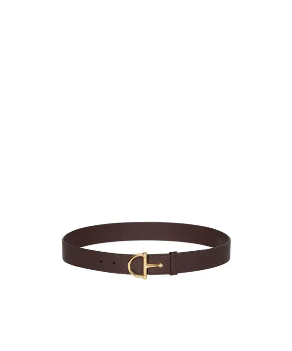 Gucci Half-horsebit Buckle Belt - Dark Brown