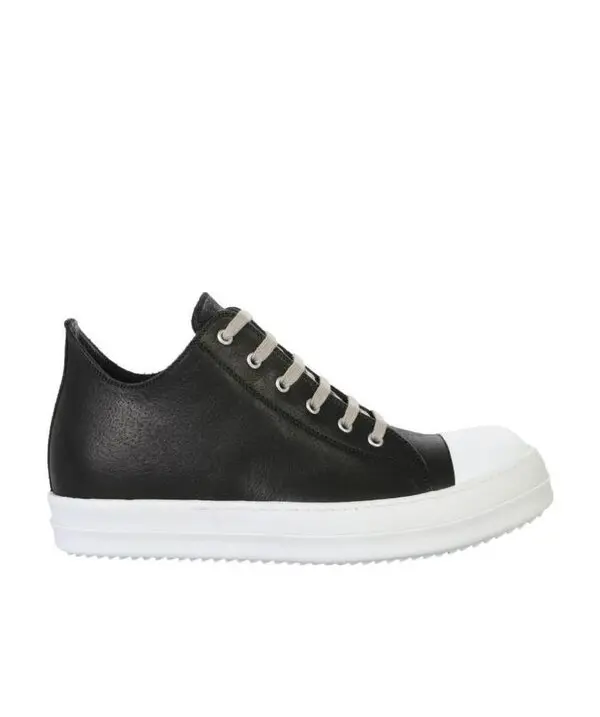 Rick Owens Lace-up Low-top Sneakers - Black