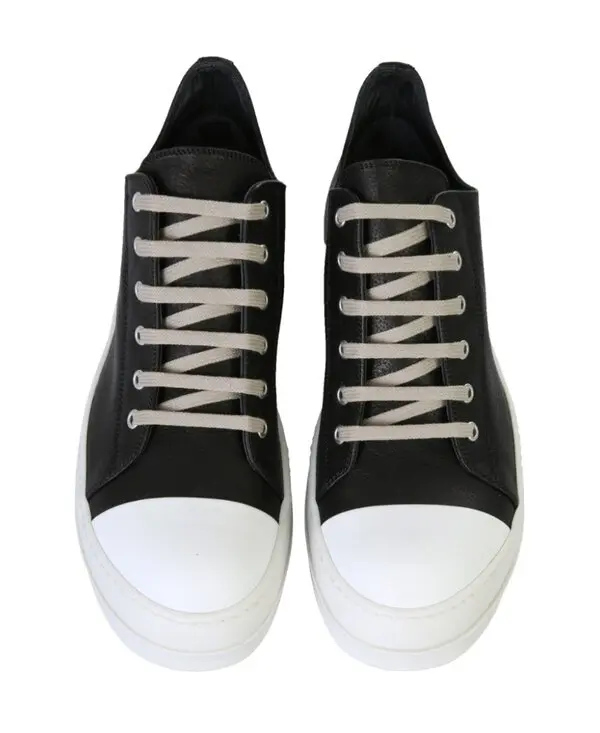 Rick Owens Lace-up Low-top Sneakers - Black