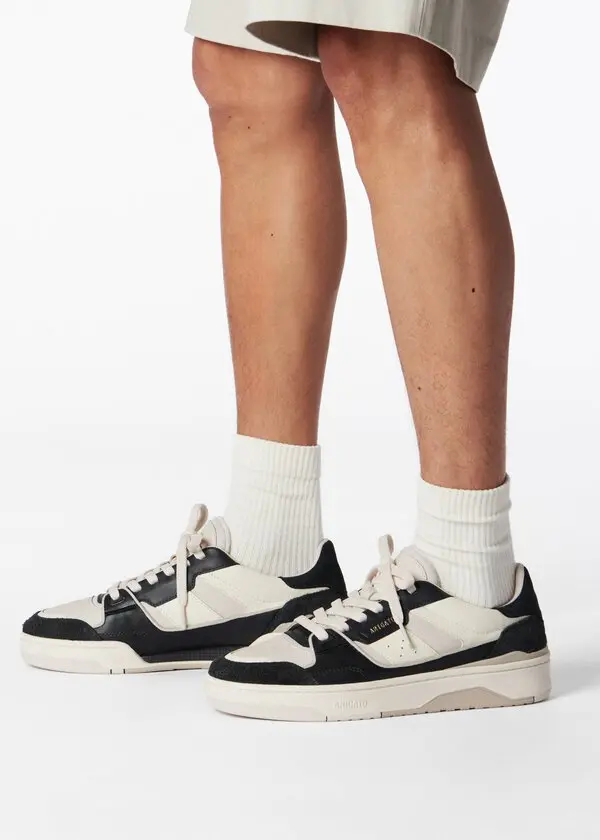 Axel Arigato Clay Lace-up Sneakers With Perforated Details - Beige/black