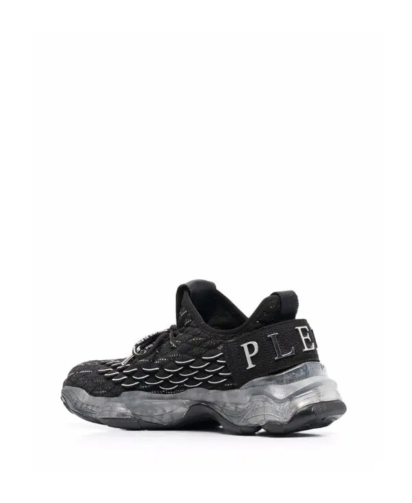 Philipp Plein Hexagonal Logo Runner Sneakers - Black