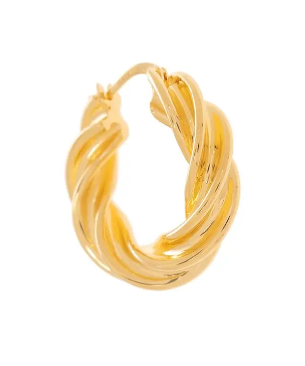 Bottega Veneta Twisted Hoop Earrings