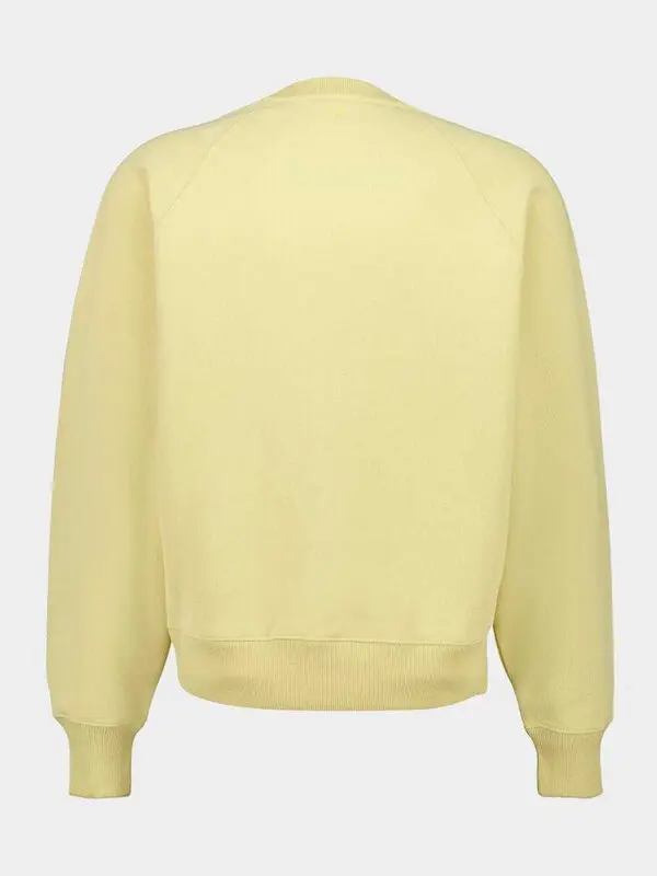 Ami De Coeur Crewneck Sweatshirt - Yellow