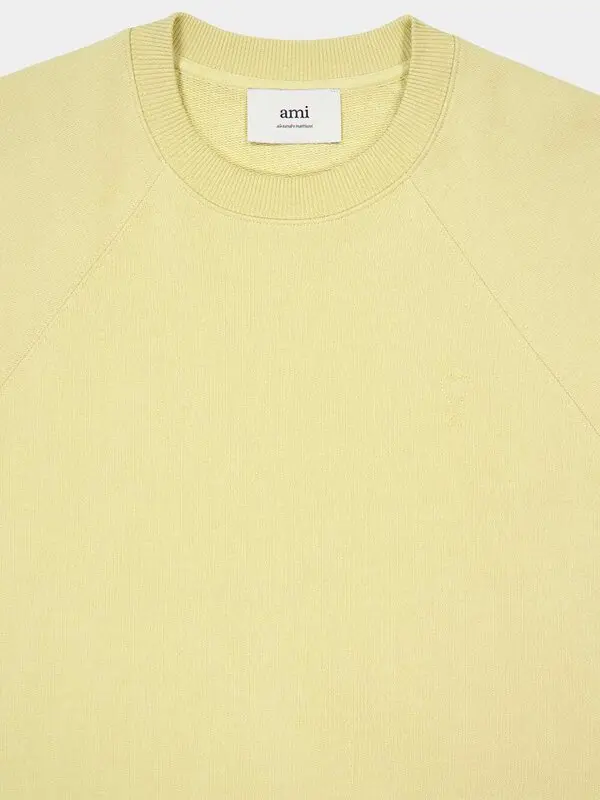 Ami De Coeur Crewneck Sweatshirt - Yellow