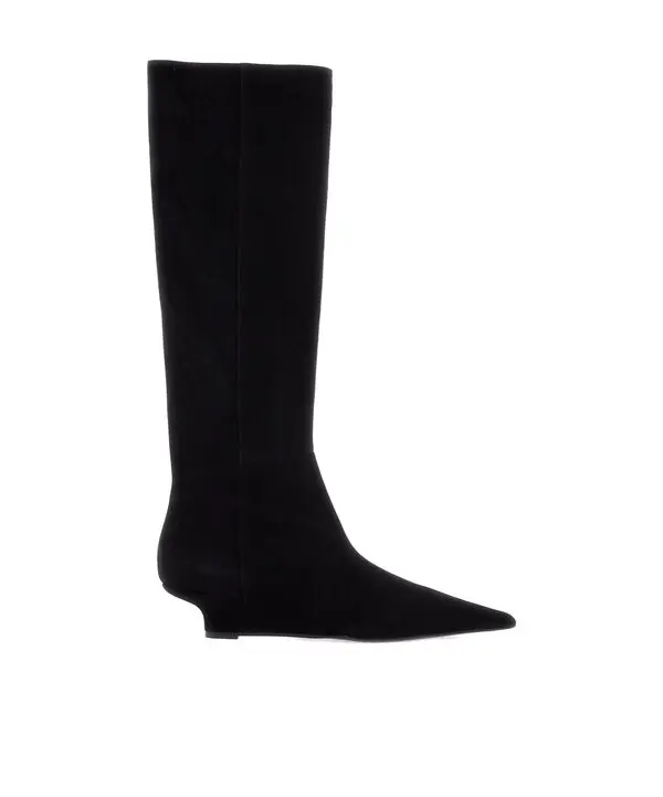 TOTEME Sharp Wedge Boots - Black