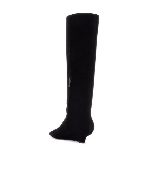 TOTEME Pointed Toe Wedge Boots With Side Zip