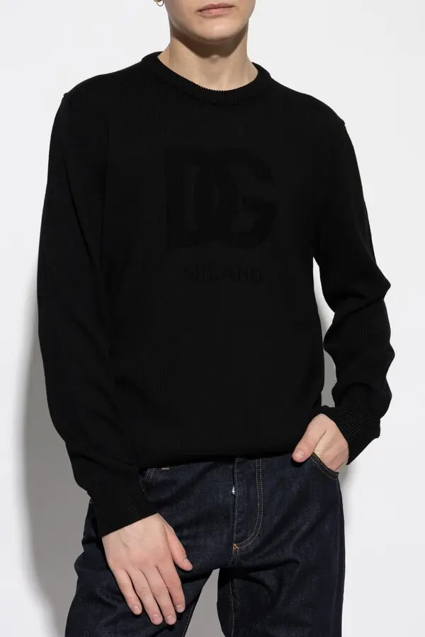 Dolce & Gabbana Dg Logo Detailed Crewneck Jumper