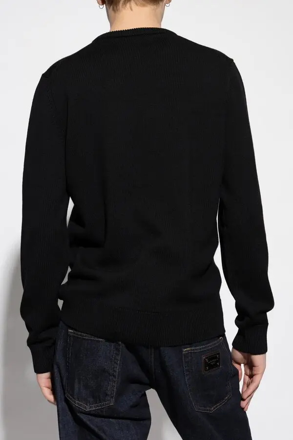 Dolce & Gabbana Dg Logo Detailed Crewneck Jumper