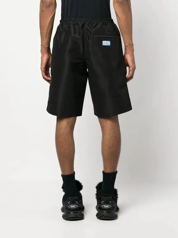 Heron Preston Logo Patch Knee-length Track Shorts