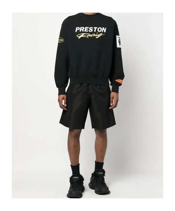 Heron Preston Logo Patch Knee-length Track Shorts