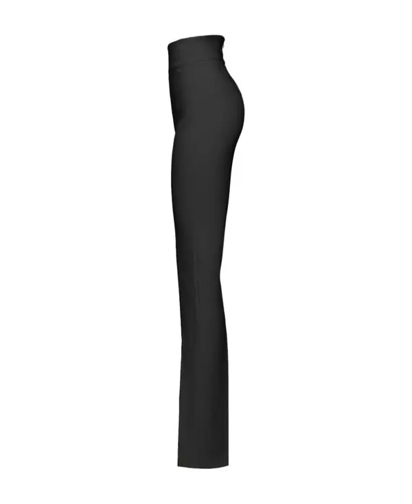 Pinko High-waisted Crepe Trousers With Front Slits