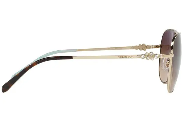 TIFFANY  CO. Tiffany & Co. Aviator Sunglasses With Logo Temples