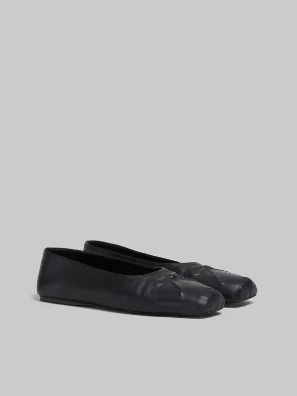 Marni Seamless Little Bow Ballet Flats - Black