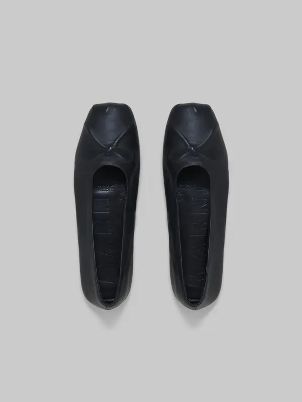 Marni Seamless Little Bow Ballet Flats - Black