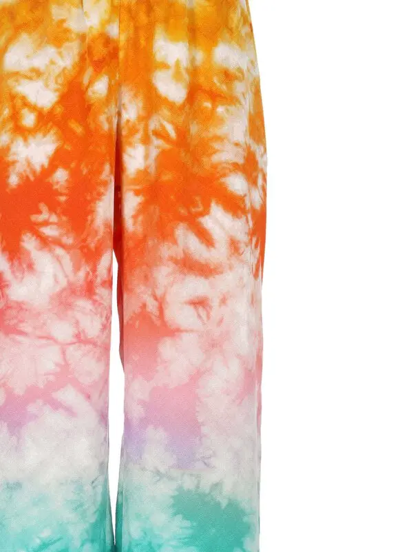Casablanca Straight-leg Satin Trousers - Multicolor