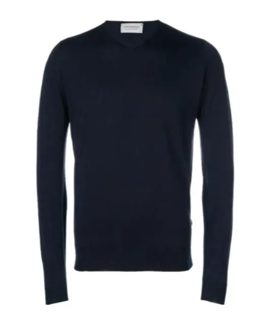 John Smedley V-neck Long-sleeve Jumper - Black