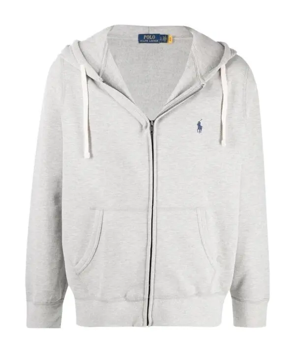 Polo Ralph Lauren Logo Embroidered Zip Hoodie - No