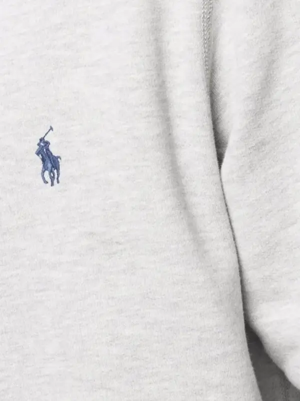 Polo Ralph Lauren Logo Embroidered Zip Hoodie - No