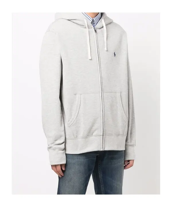 Polo Ralph Lauren Logo Embroidered Zip Hoodie - No