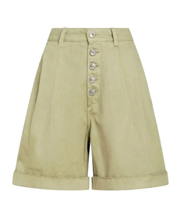 Etro Cotton Bermuda Shorts With Buttons - Nude
