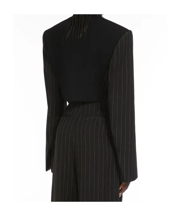 Sportmax Utopia Cropped Pinstripe Blazer