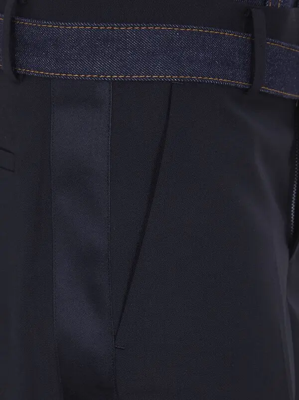 Sacai Belt-detail Shorts