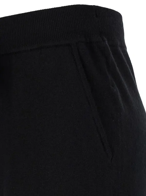 P.a.r.o.s.h Drawstring Elastic Waist Relaxed Fit Pants - Black