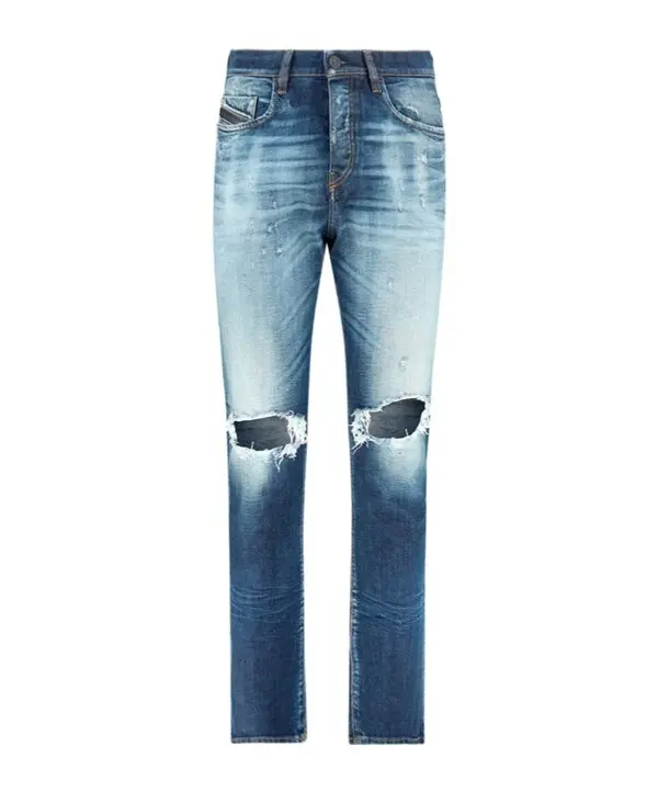 DIESEL® D-viker Straight-leg Jeans With Knee Slits