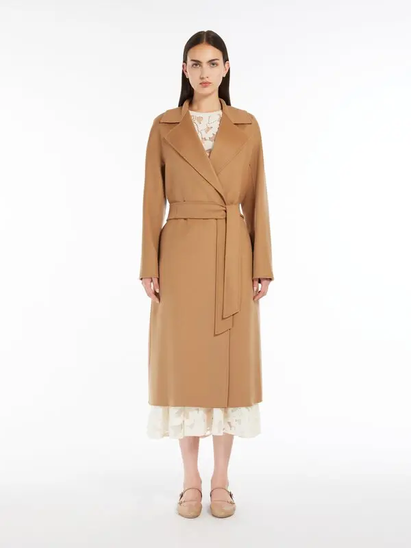 Max Mara Belted Mid-length Coat - Camel